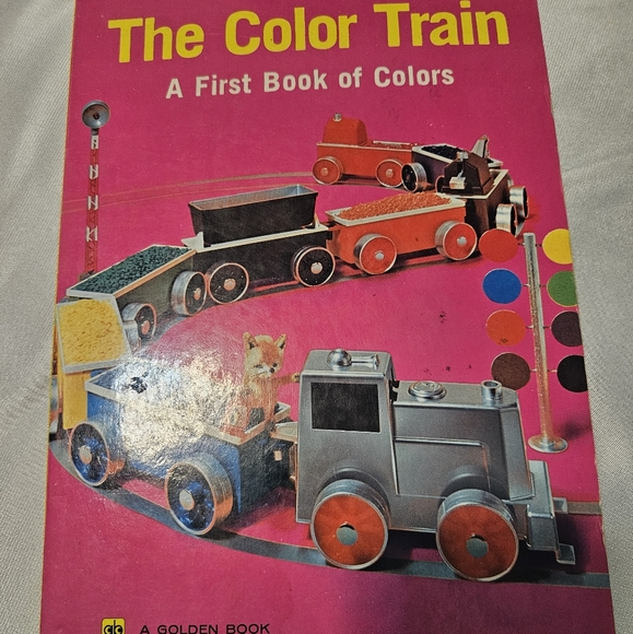 A Golden Book | Other | Vintage The Color Train A First Book Of Colors ...